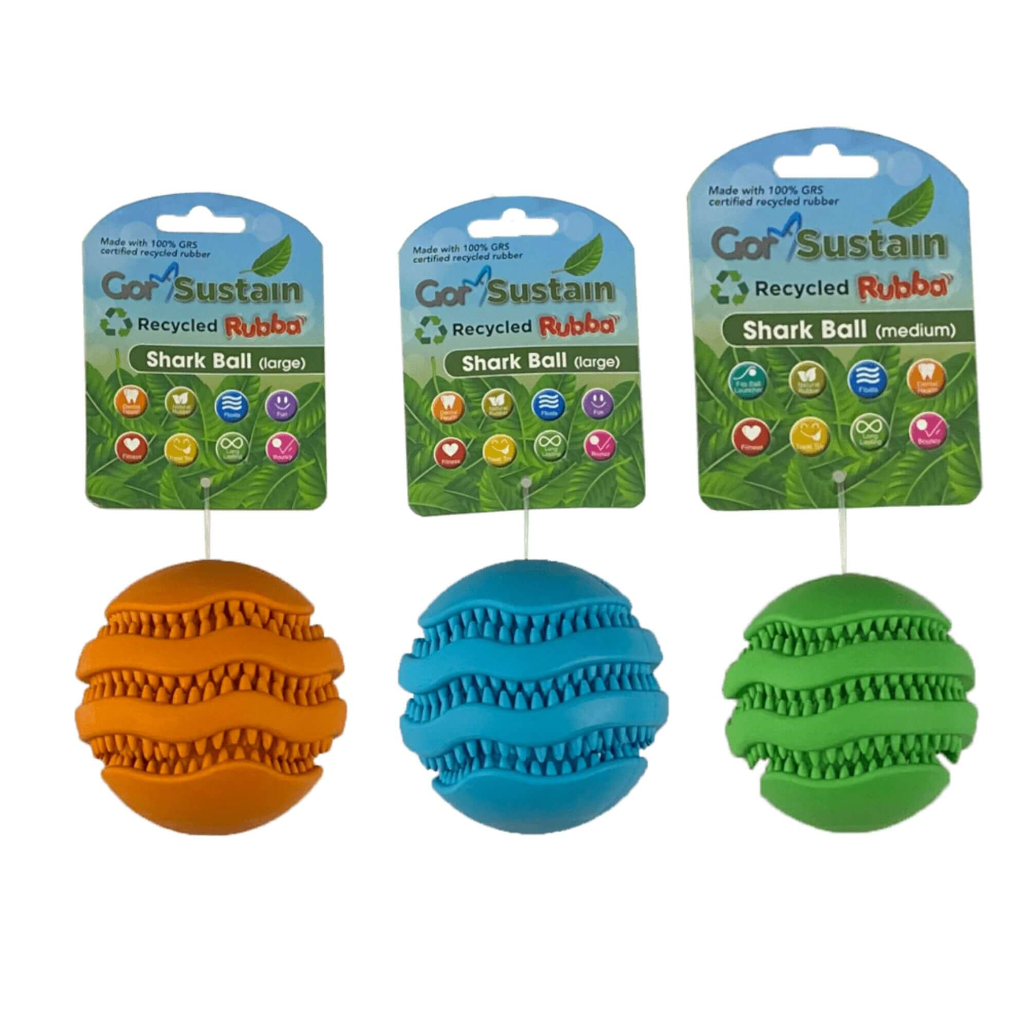 Buy Gor Sustain Rubba Shark Dog Ball | Percys Pet Products