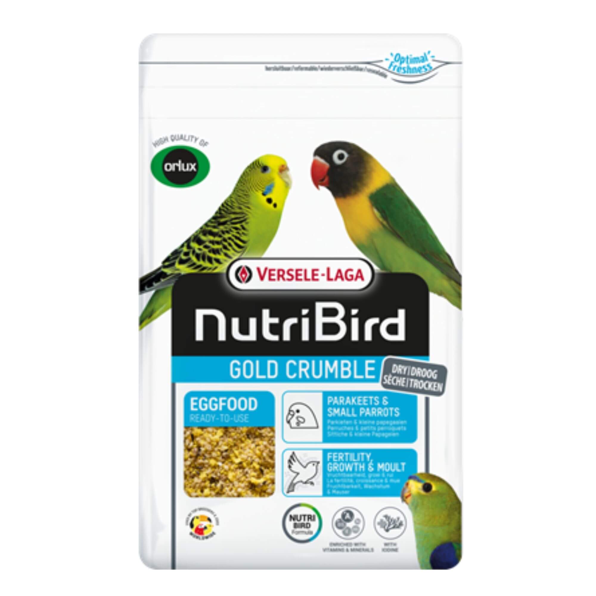 Buy NutriBird Gold Crumble Parakeets - Percys Pet Products
