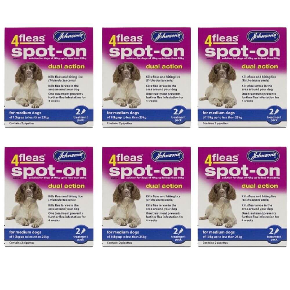 Buy 4Fleas Spot On Dual Action Dogs 2 x 6 - Percys Pet Products